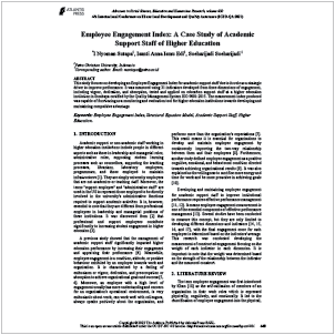 Employee Engagement Index: A Case Study of Academic Support Staff of Higher Education - HRTech-Pulse