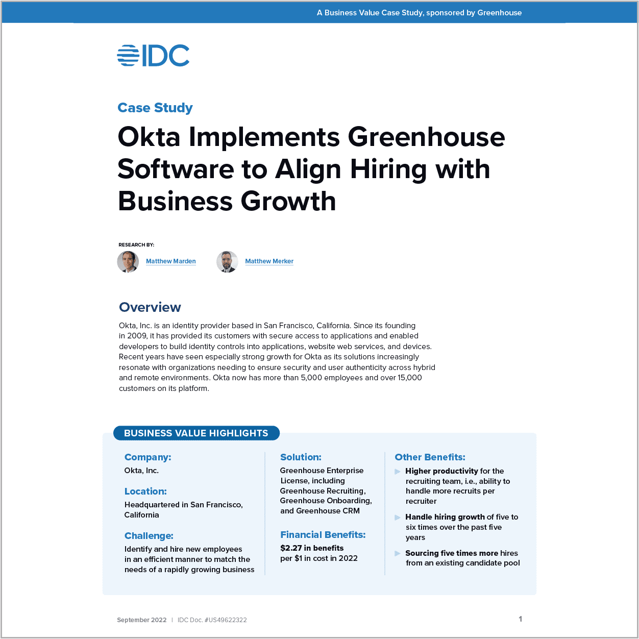 Okta achieves 227% ROI with Greenhouse - HRTech-Pulse